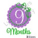 9 Months Machine Embroidery Design, Embroidery Designs, Machine ...