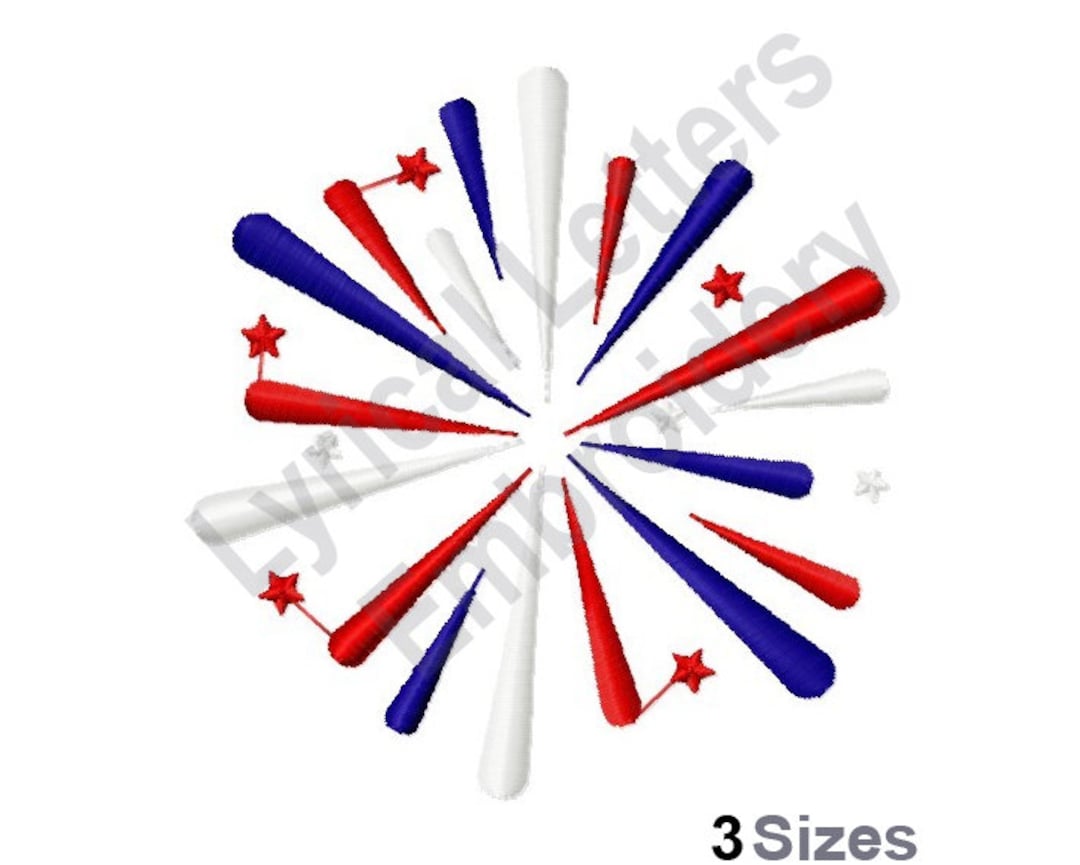 Firework Burst - Machine Embroidery Design, Embroidery Designs, Machine ...