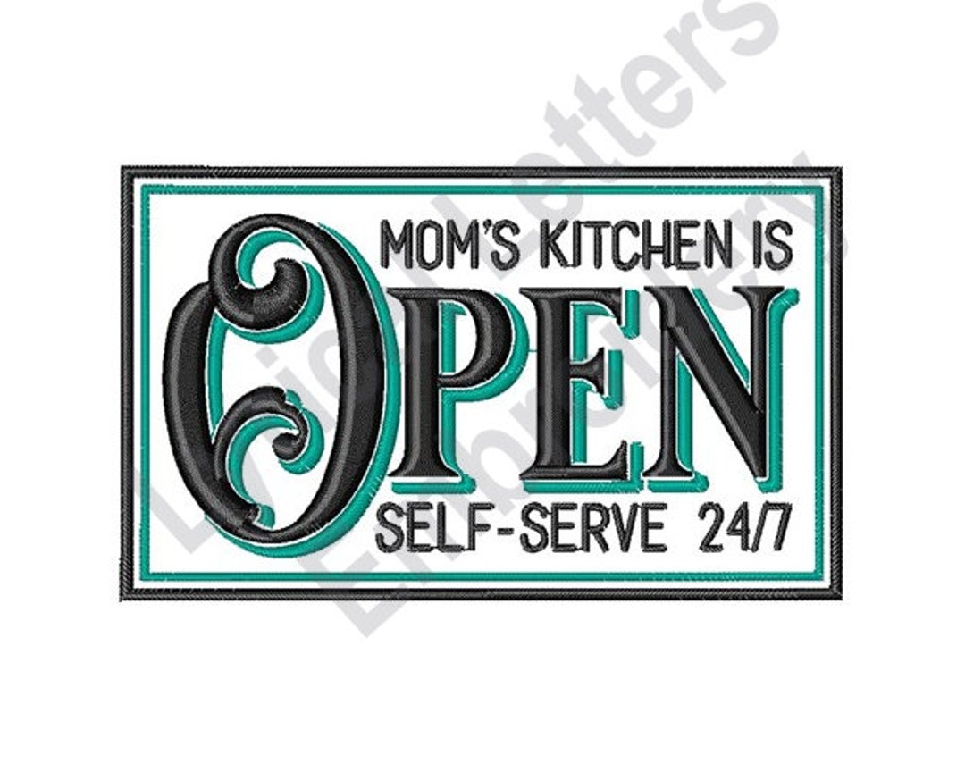 Moms Kitchen - Machine Embroidery Design, Embroidery Designs, Machine ...