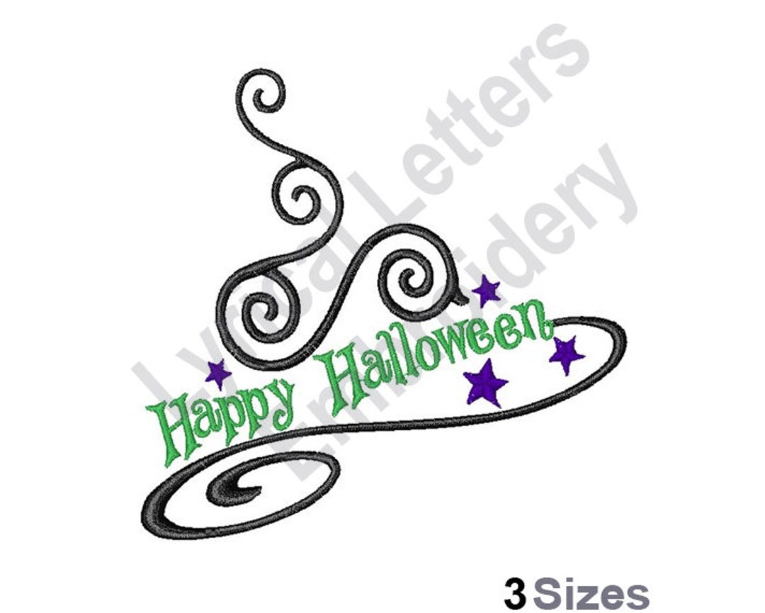 Happy Halloween Machine Embroidery Design, Embroidery Designs, Machine ...