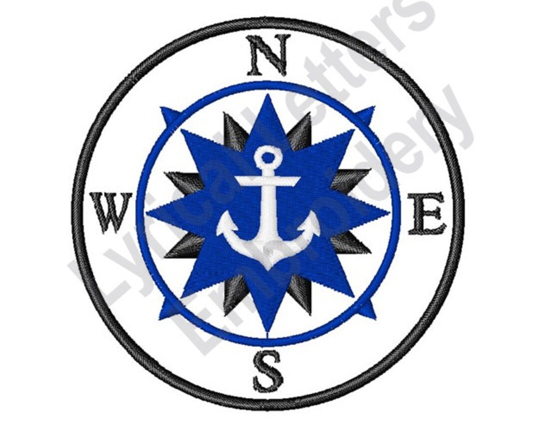 Nautical Compass -machine Embroidery Design, Embroidery Designs ...
