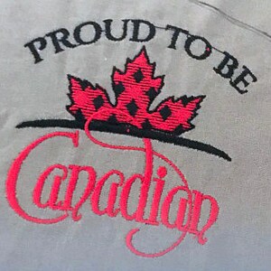 Proud Canadian - Machine Embroidery Design, Embroidery Designs, Machine ...