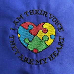 Autism I Am Their Voice - Machine Embroidery Design, Embroidery Designs ...