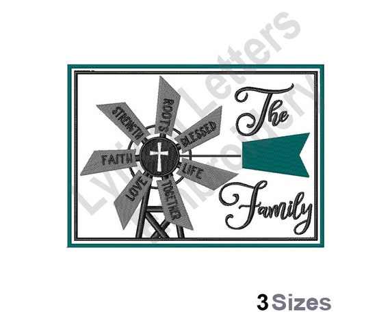 The Family Decoration Machine Embroidery Design Embroidery - Etsy