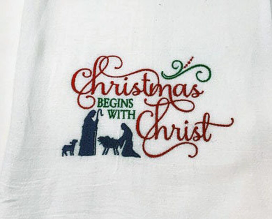 Christmas With Christ - Machine Embroidery Design, Embroidery Designs ...