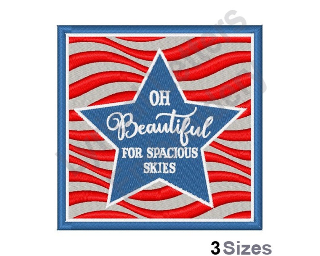 American the Beautiful - Machine Embroidery Design, Embroidery Designs ...