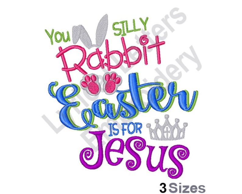 Easter is for Jesus - Machine Embroidery Design, Embroidery Patterns ...