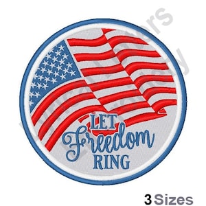 Let Freedom Ring -machine Embroidery Design, Embroidery Designs ...