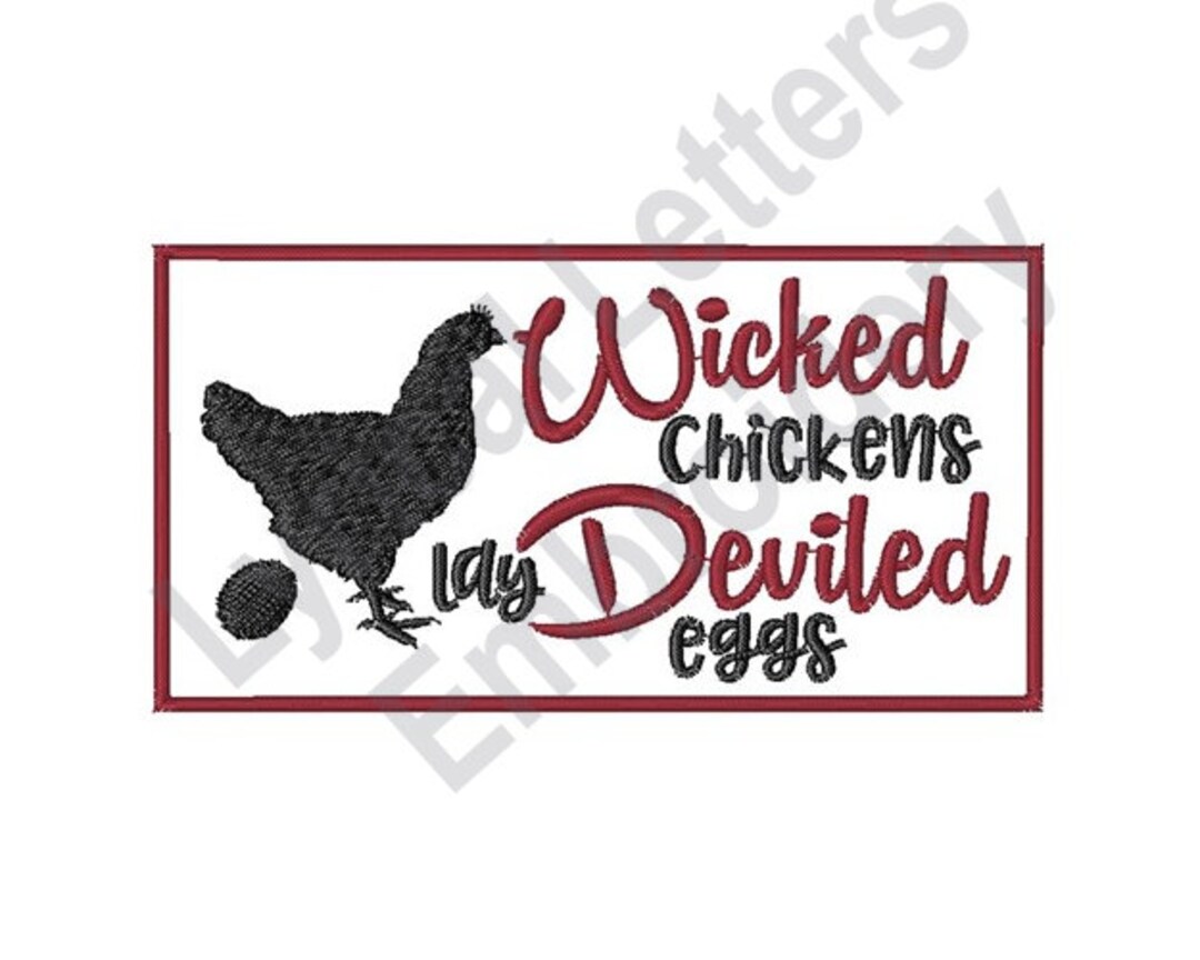 Wicked Chickens - Machine Embroidery Design, Embroidery Designs ...