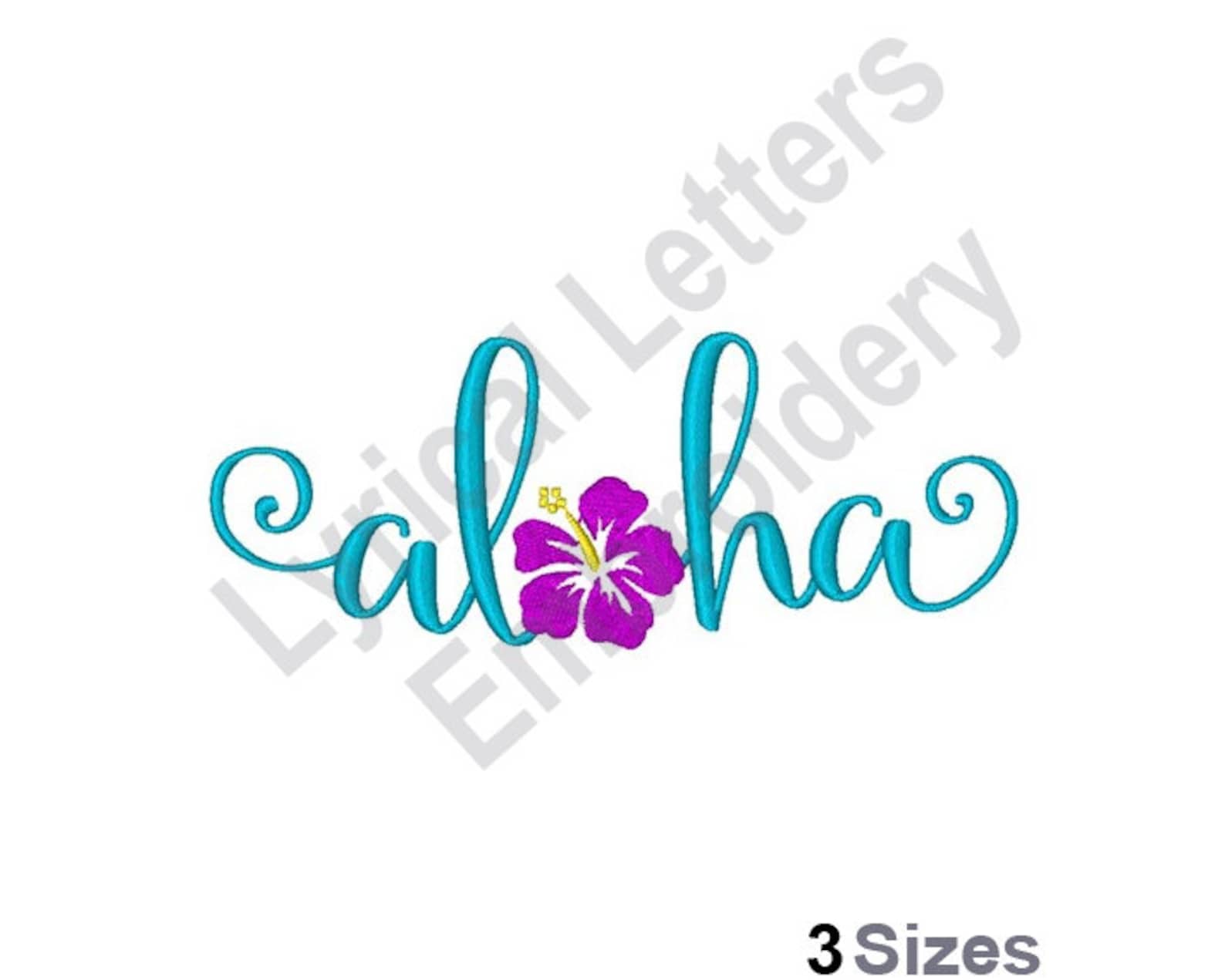 Aloha Machine Embroidery Design Embroidery Designs Machine | Etsy