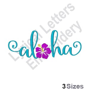 Aloha - Machine Embroidery Design, Embroidery Designs, Machine ...