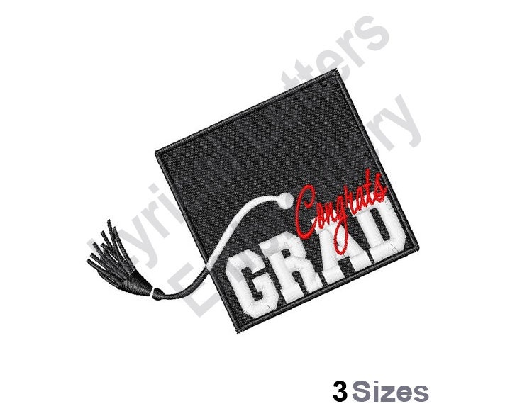 Congrats Grad! - Machine Embroidery Design, Embroidery Designs, Machine ...