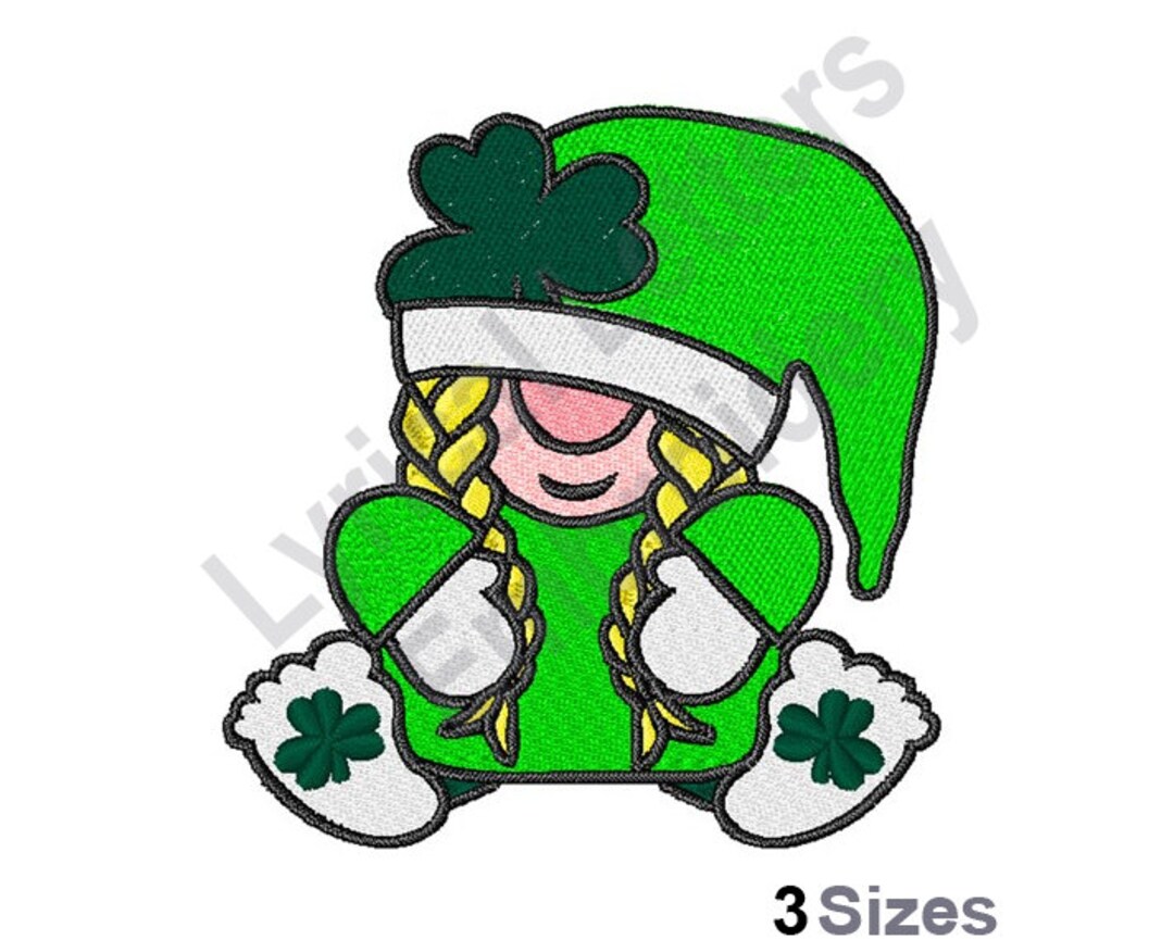 Shamrock Gnome - Machine Embroidery Design, Embroidery Designs, Machine ...