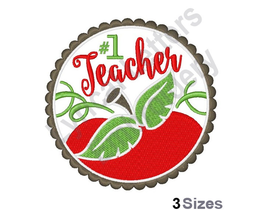 Best Teacher - Machine Embroidery Design, Embroidery Designs, Machine ...