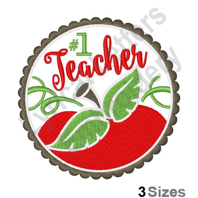 Teacher Embroidery - Etsy