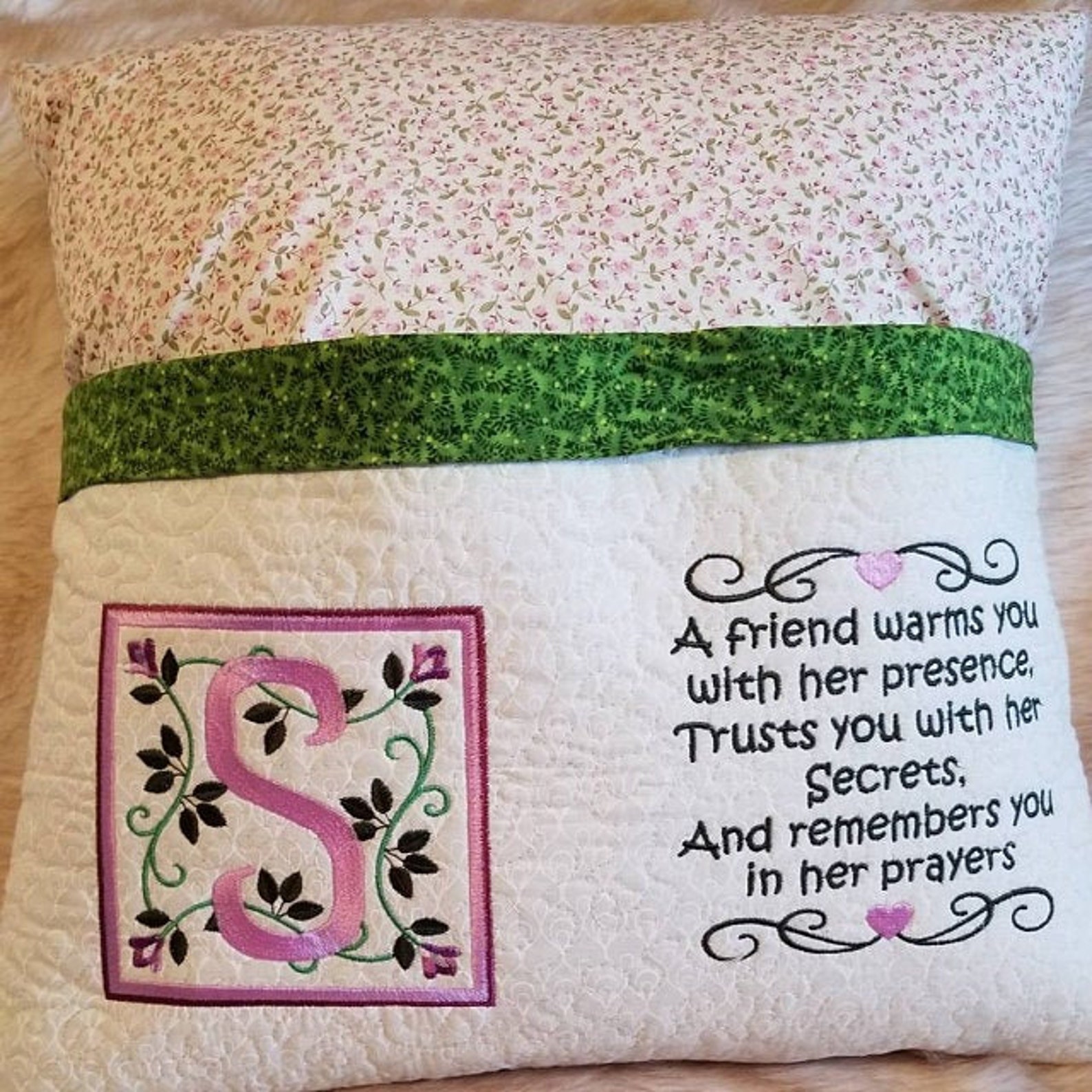 True Friendship Saying- Machine Embroidery Design, Embroidery Patterns ...