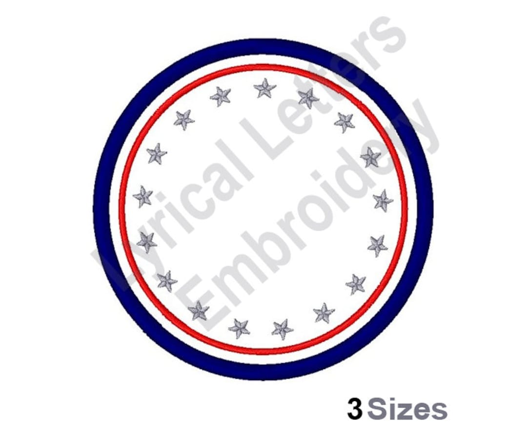 Patriotic Frame - Machine Embroidery Design, Embroidery Designs ...