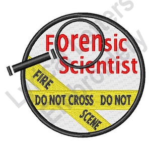 Forensic Scientist - Machine Embroidery Design, Embroidery Designs ...