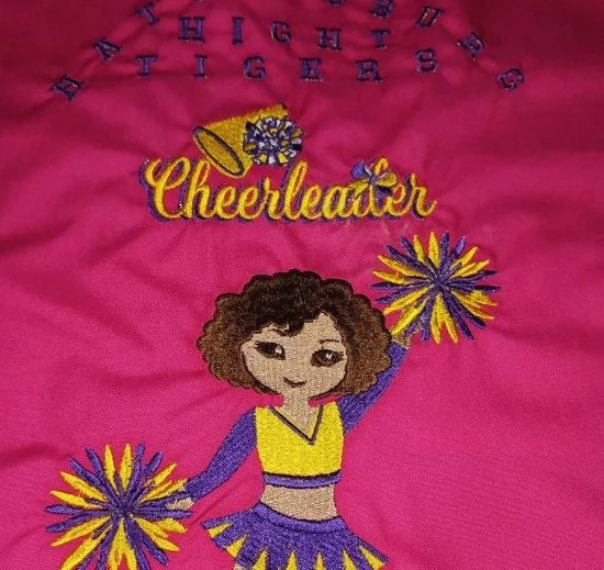 Cheerleader - Machine Embroidery Design, Embroidery Designs, Machine ...