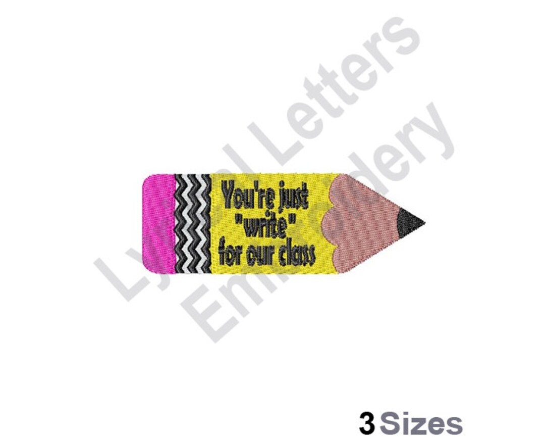 Youre Just Write Machine Embroidery Design, Embroidery Designs, Machine ...