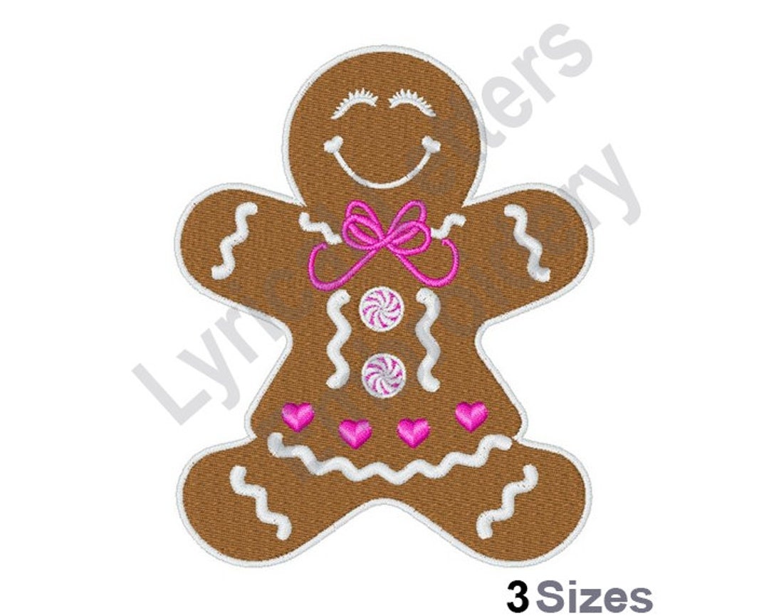Gingerbread Girl -machine Embroidery Design, Embroidery Designs ...