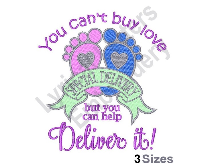 Baby Special Delivery Machine Embroidery Design Embroidery - Etsy
