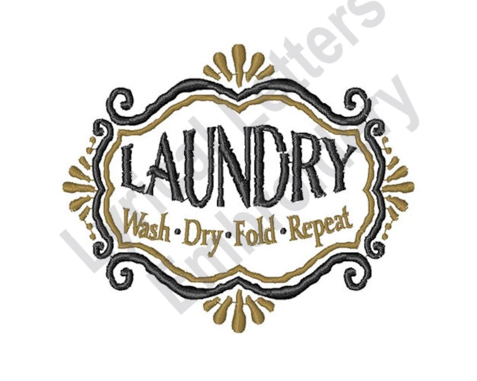 Laundry Machine Embroidery Design Embroidery Designs | Etsy