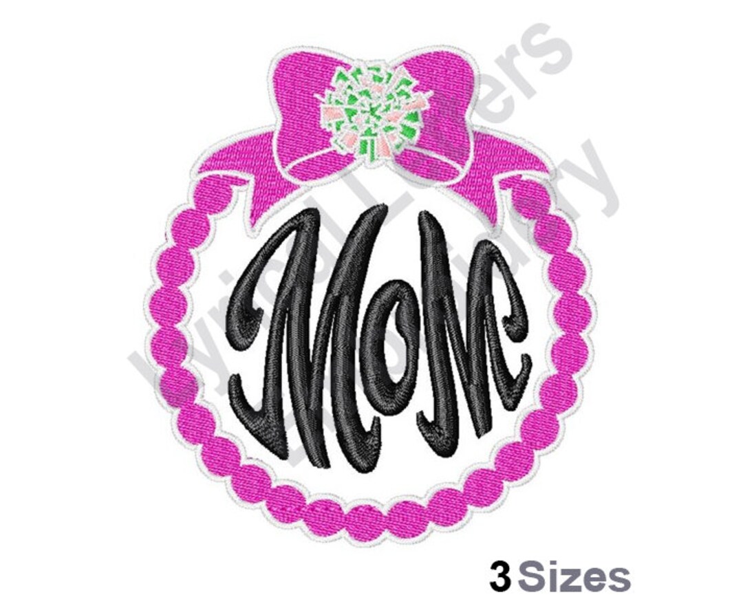 Cheer Mom - Machine Embroidery Design, Embroidery Designs, Machine ...