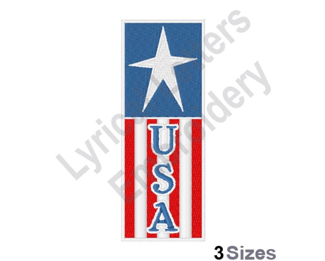 Usa Flag - Machine Embroidery Design, Embroidery Designs, Machine ...