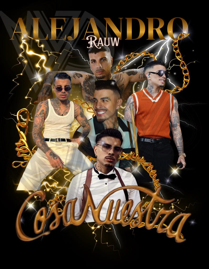 Cosa Rauw Raul Alejandro PNG File 300 DPI Ready for Print - Etsy