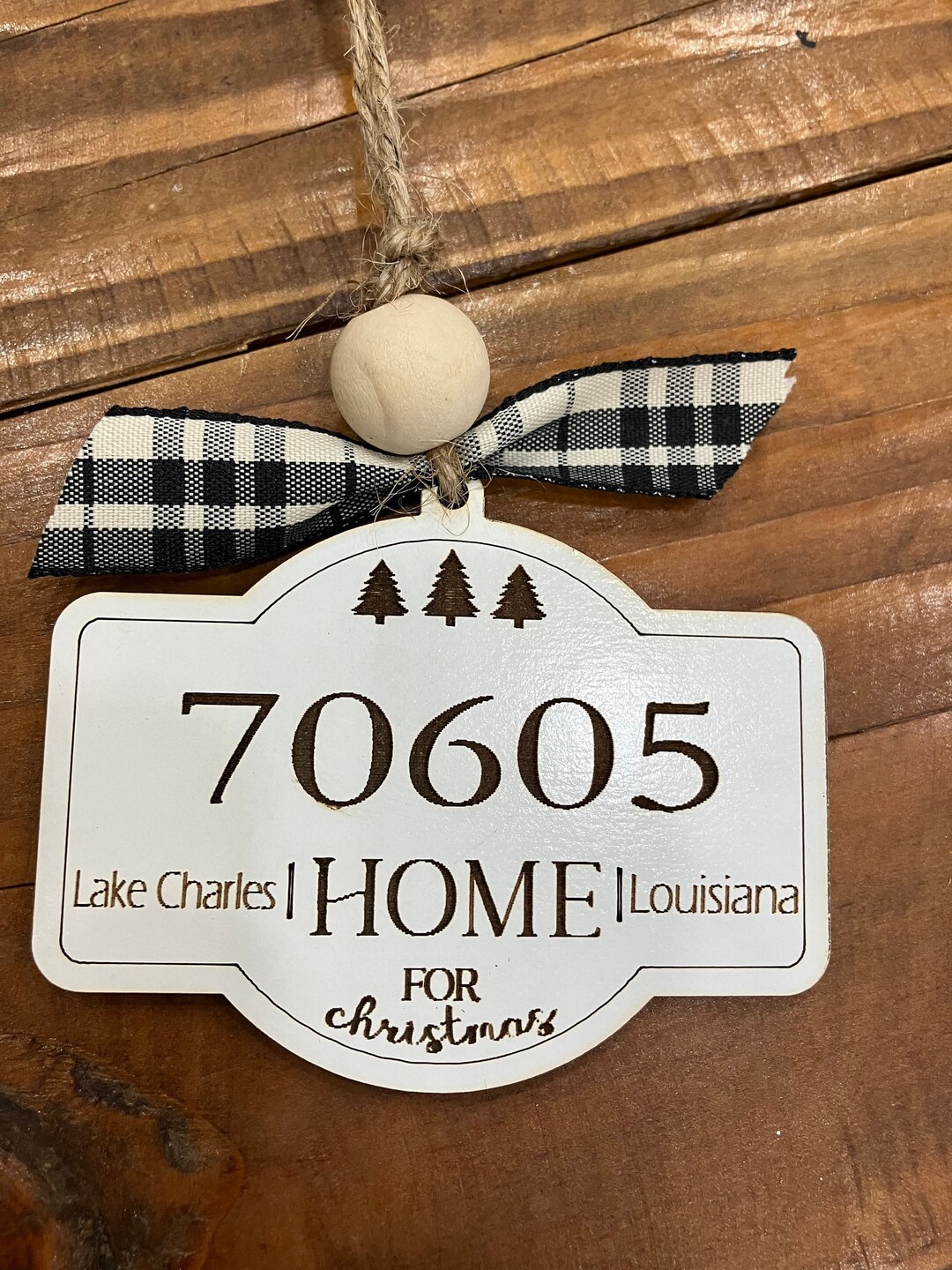 Personalized ZIP Code Ornament - Etsy