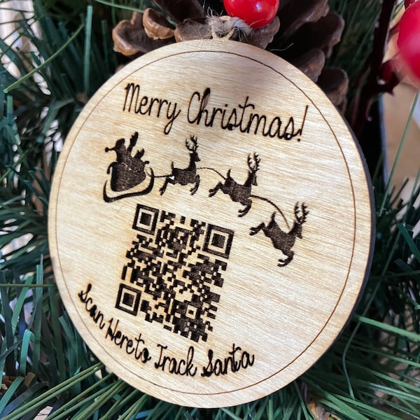 Santa Tracker Qr Code Svg - Etsy