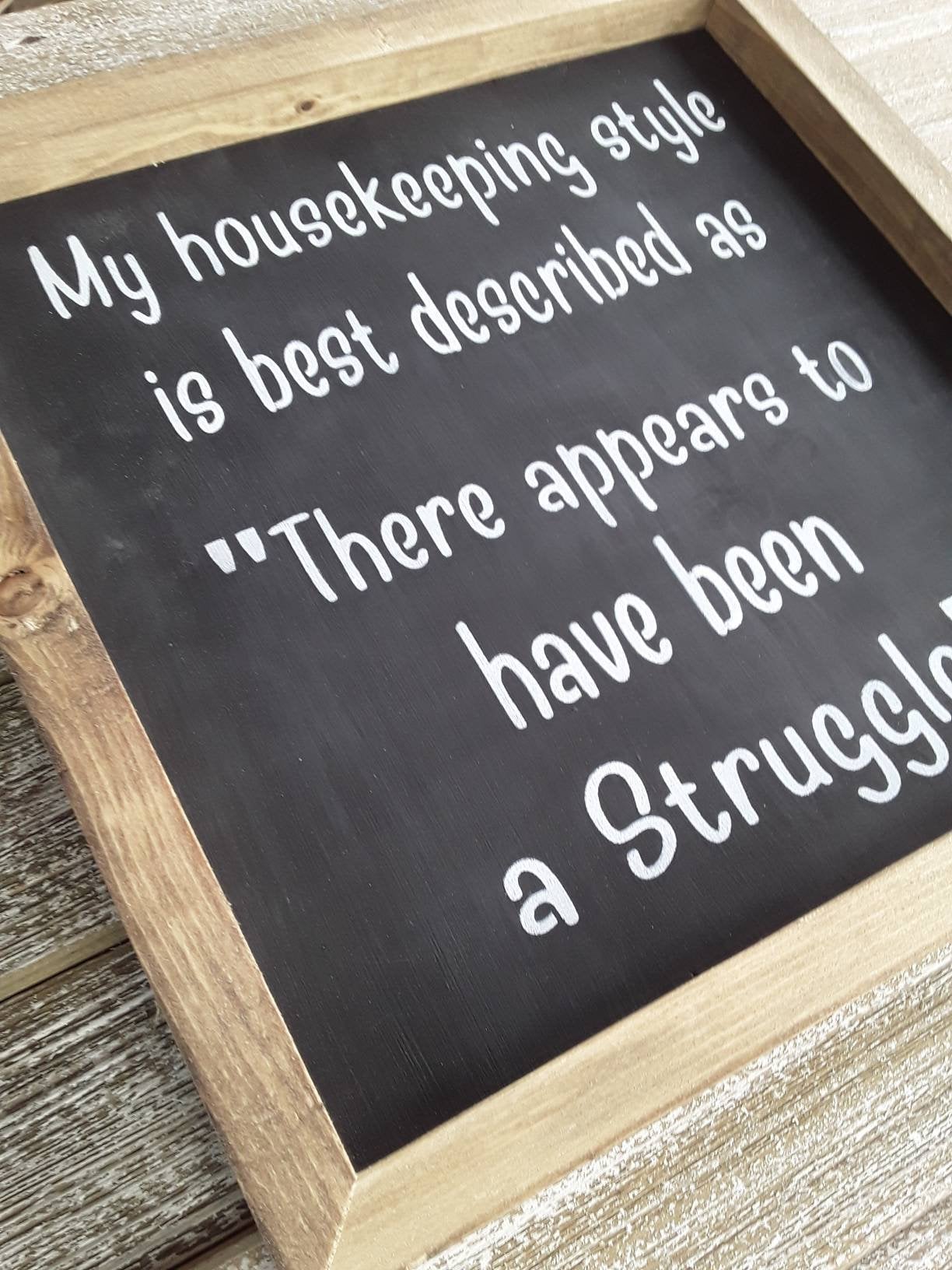 Funny Signs Funny Housekeeping Sign Home Signs - Etsy