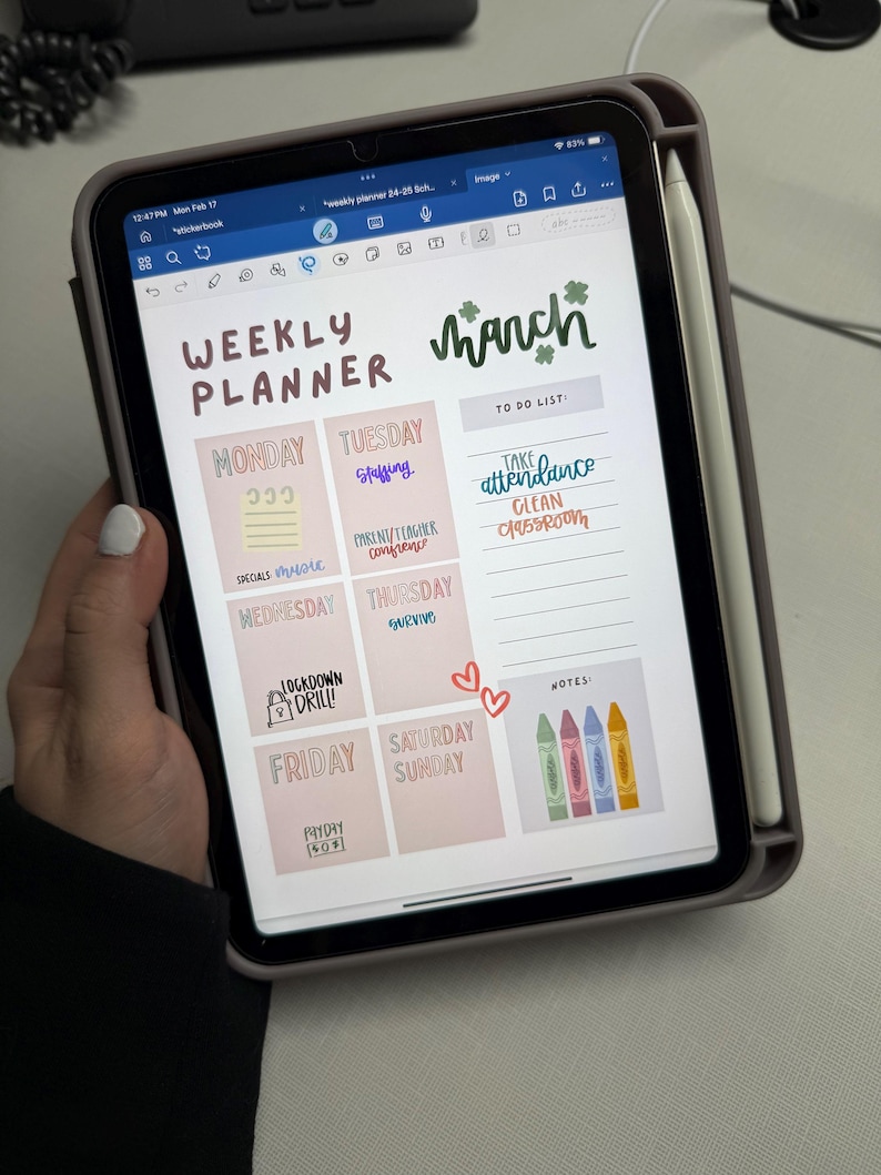 Teacher Sticker 2.0/ Digital Planner Stickers, Goodnotes Stickers, Pre ...