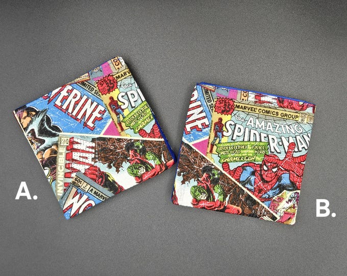 Comic Book Men's Bifold Wallet, Superhero Wallet, Gift for Nerdy Women ...