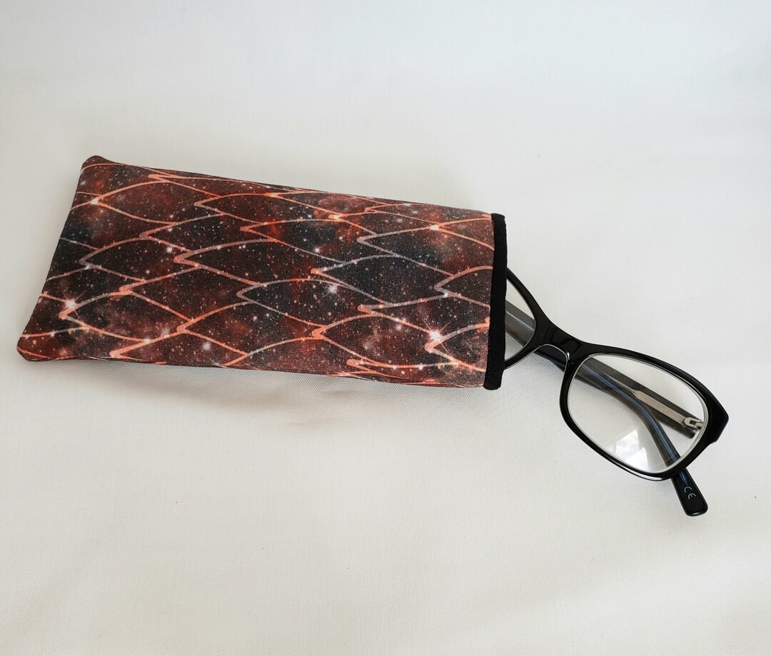 Sun Glass Case Cosmic Dragon Scales Soft Glasses Case Red - Etsy