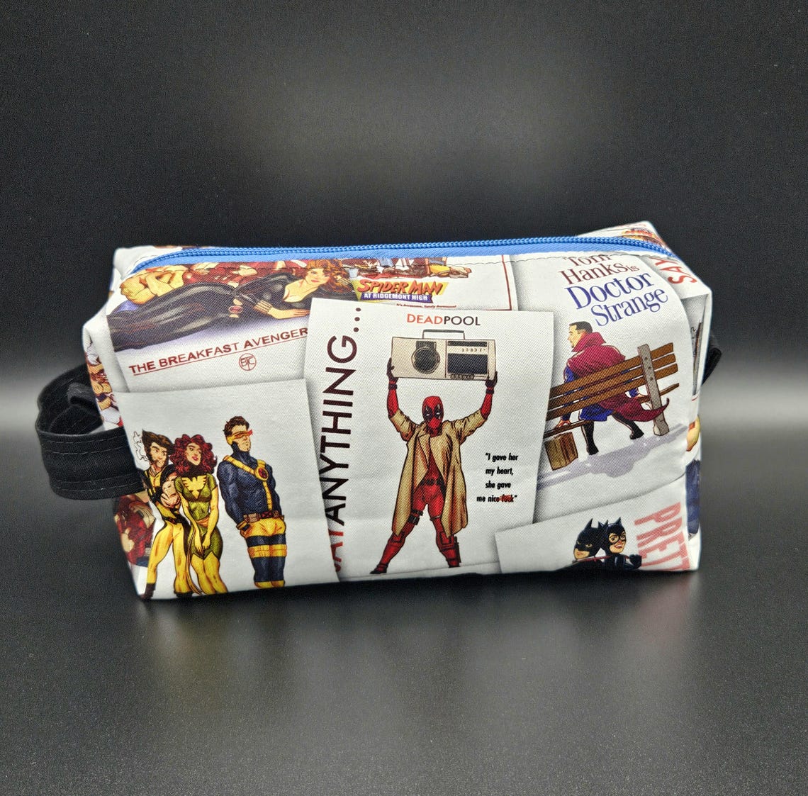 Superhero Box-style Zippered Pouch, Padded Card Game Storage Pouch ...