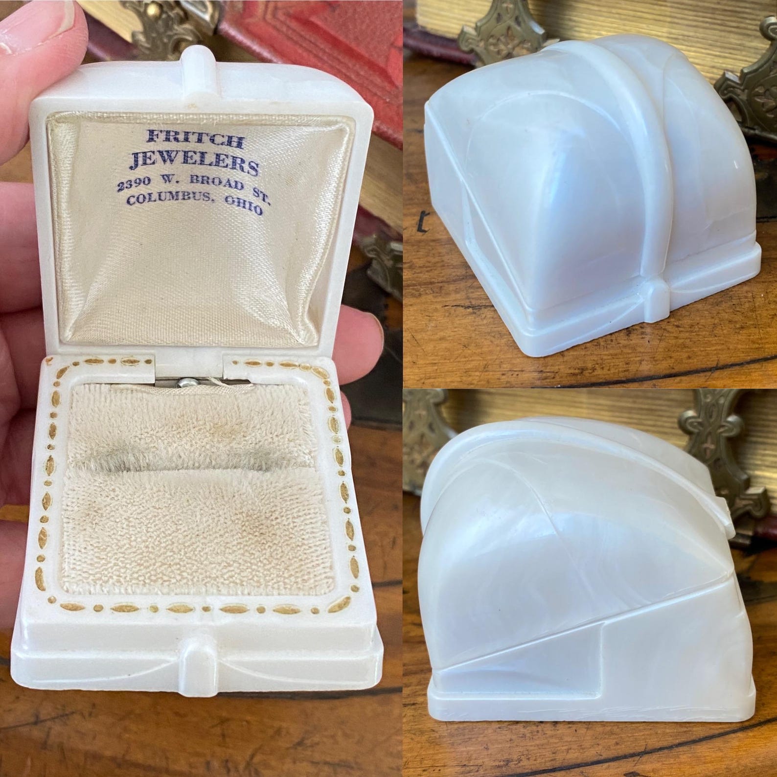 Beautiful Antique American Art Deco Celluloid Empty Ring Box (A) - Etsy