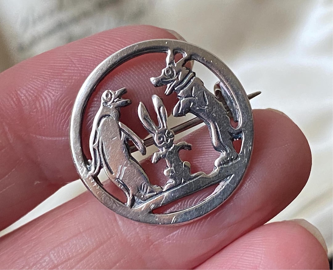 Unusual Antique / Vintage Sterling Silver WW11 Daily Mirror Political ...