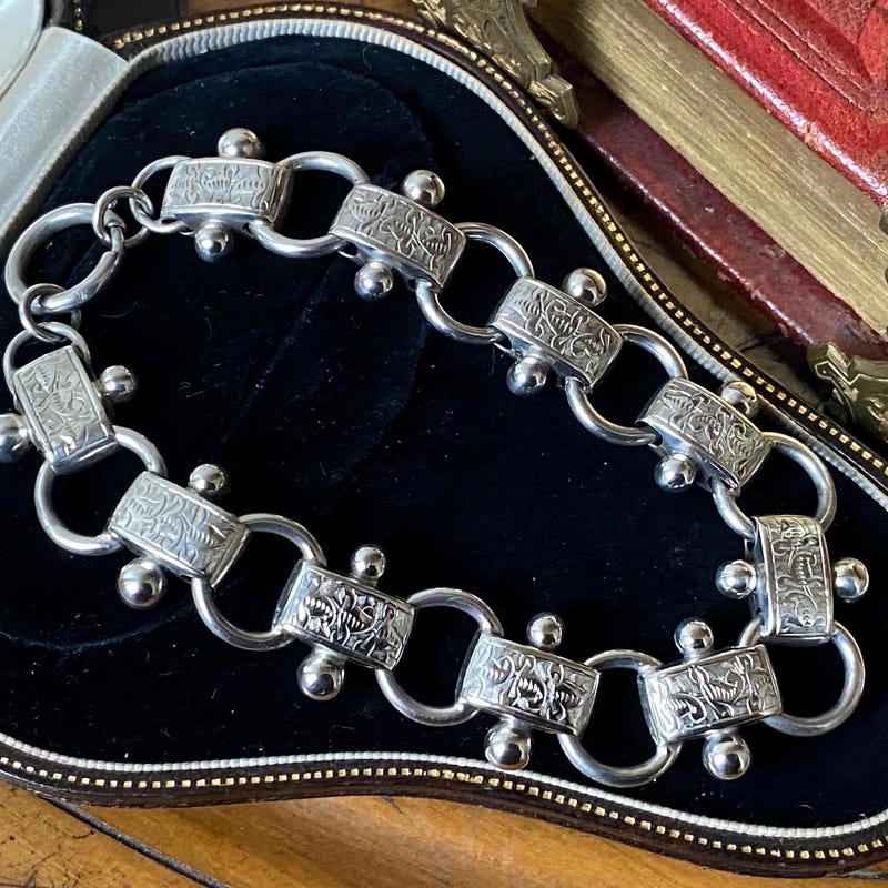 Book Chain Bracelet - Etsy