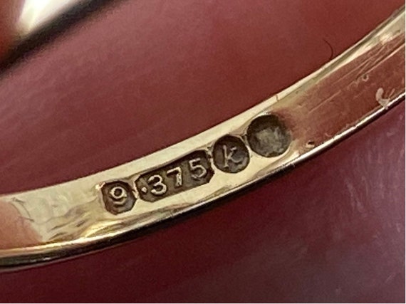 Stunning vintage large English hallmarked 375 9ct gol… - Gem