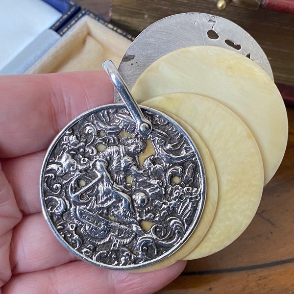 Antique Notepad Pendant - Etsy