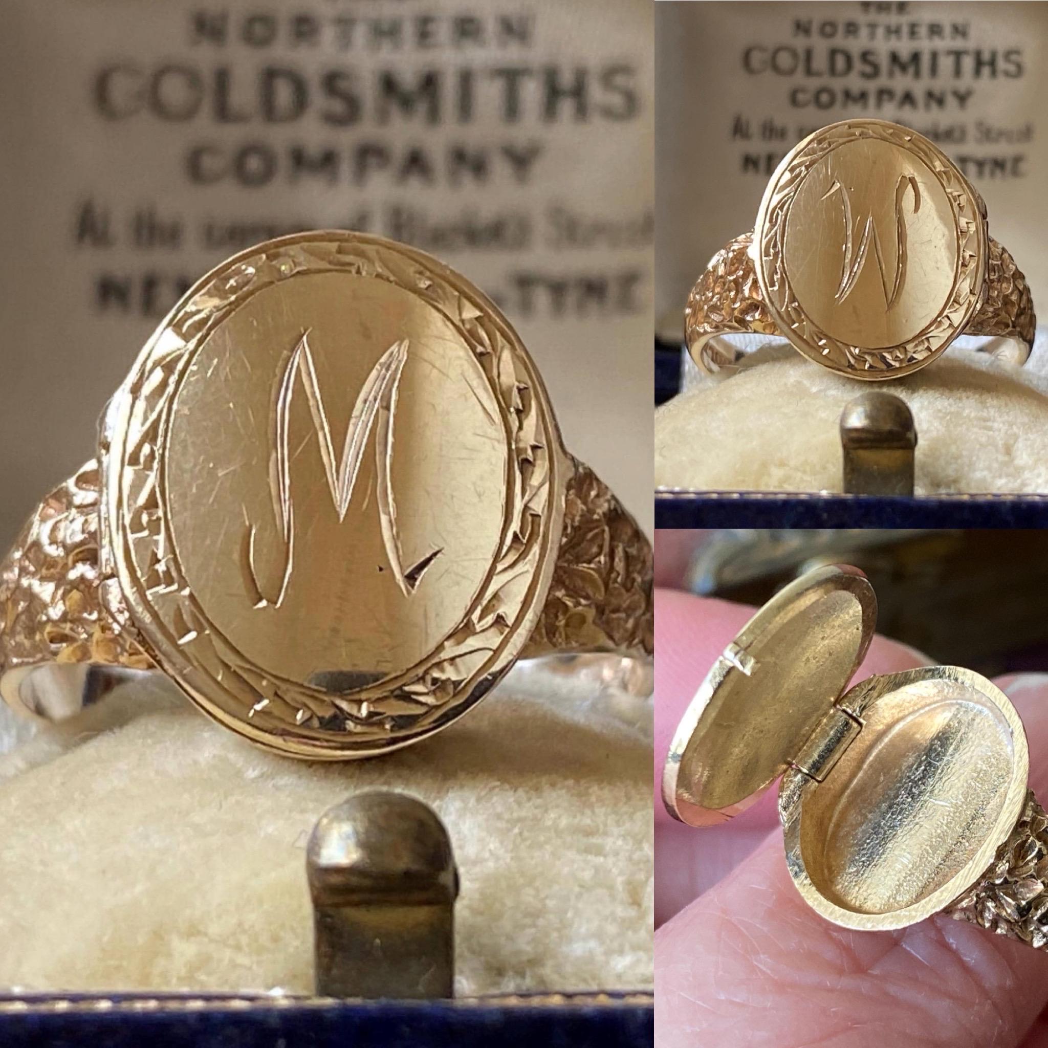 Vintage Signet Rings - Etsy Vintage Signet Rings - Etsy