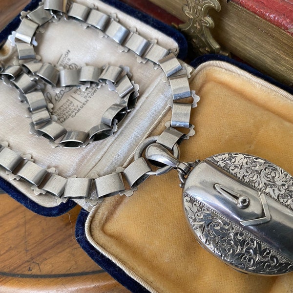 Silver Book Chain - Etsy