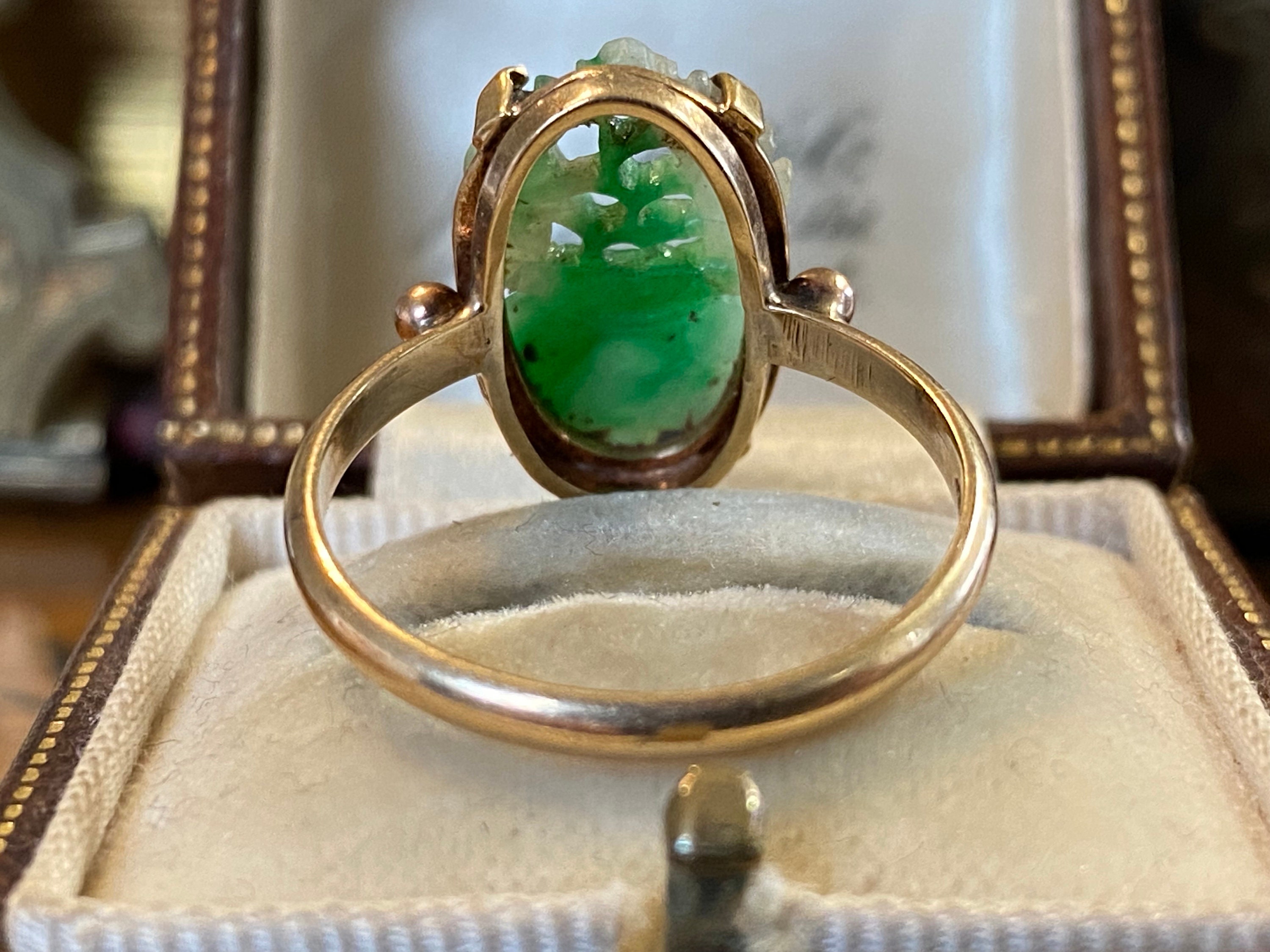 Vintage jade ring store