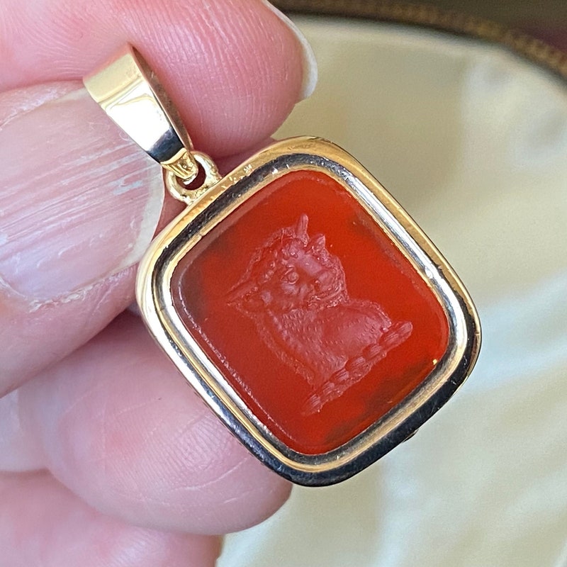 Intaglio Pendant - Etsy