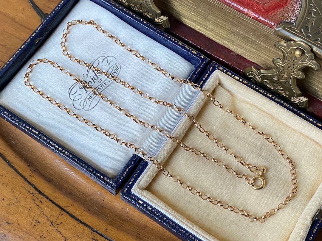 Vintage Hallmarked 375 9k /9ct Gold Strong Necklace/pendant Chain K - Etsy