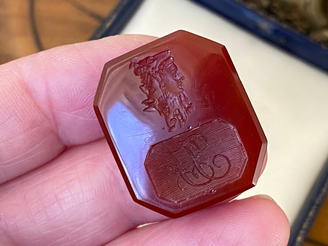 Unusual Antique Georgian/victorian Hidden Men /dog /boar Crest Loose ...