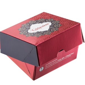 Red Mithai Boxes, Indian Sweet Boxes Wedding Favours, Empty Sweet Boxes ...