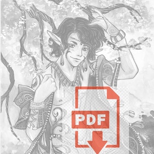 moon blossoms coloring book